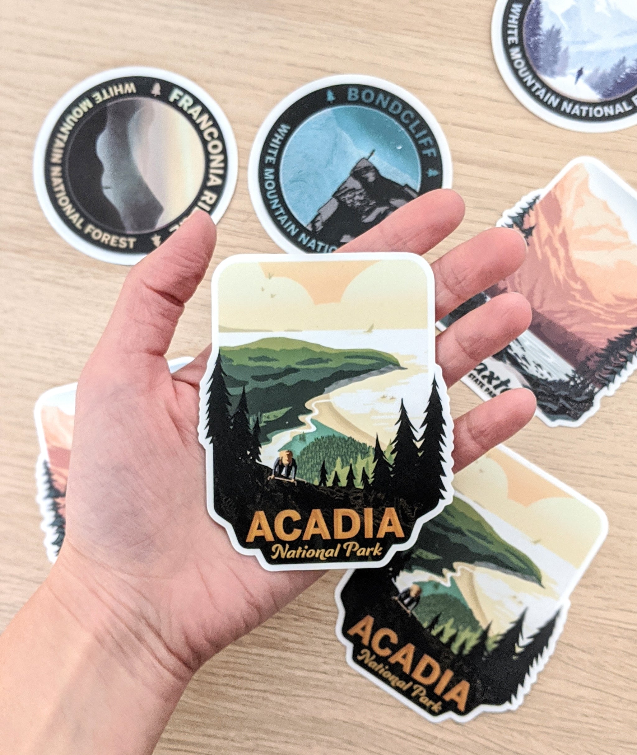 Acadia National Park Sticker – Kat Maus Haus Illustration